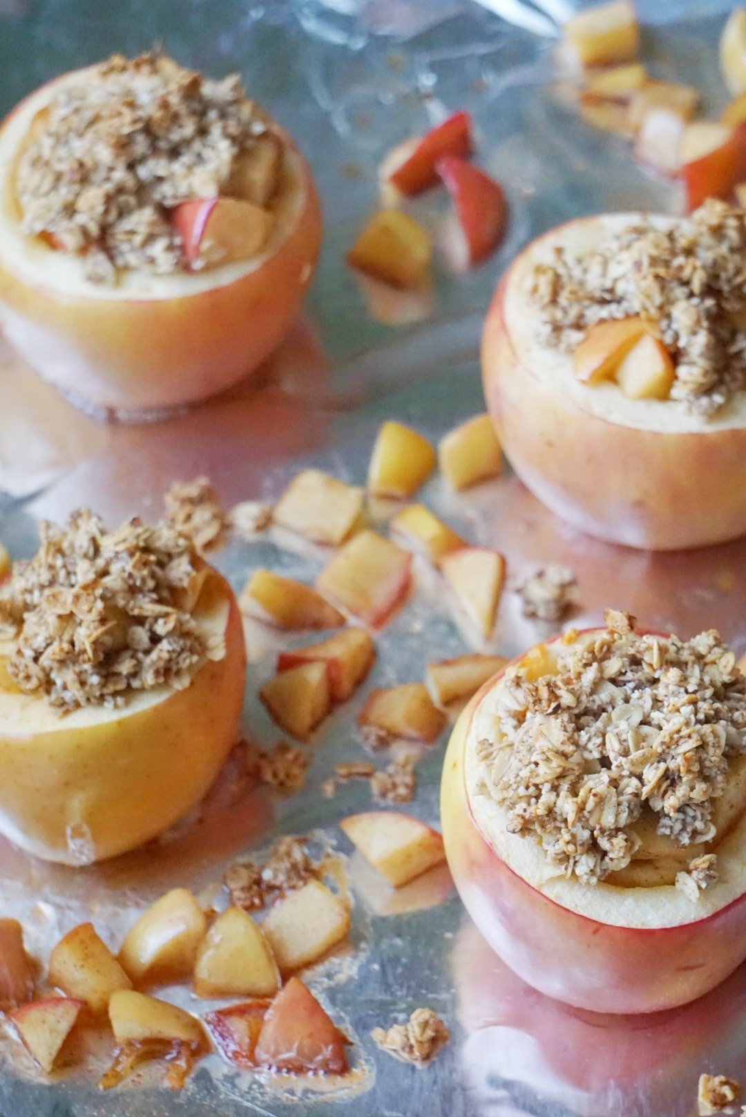 Apple Crumble Baked Apples (Vegan & Gluten-Free)