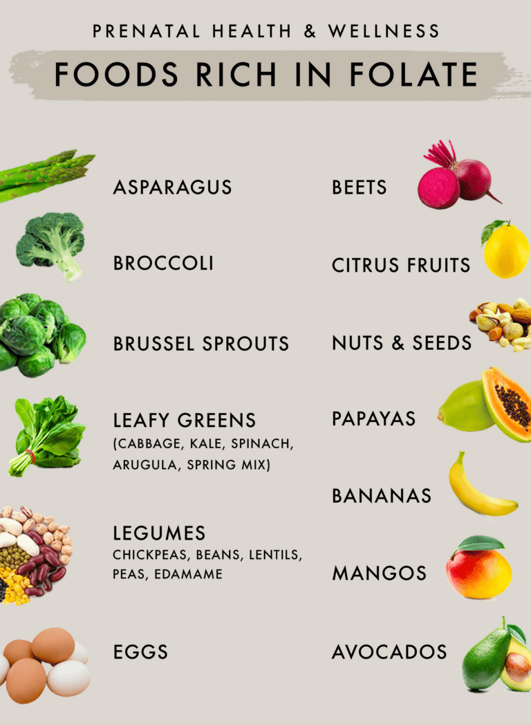 Foods Rich in Folate / Folic Acid